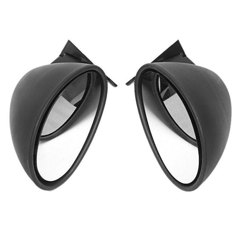 PAIR California Classic Universal Black Side Mirrors Hot Rod Rat Rod ...