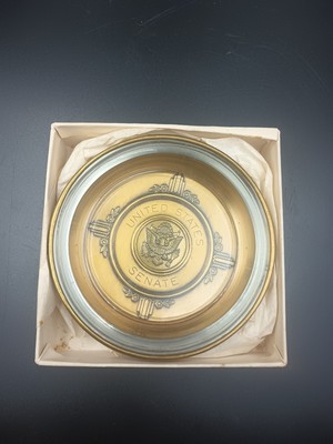 V5g Ashtrays Brass Metal Glass United States Senate Trinket Dish | eBay