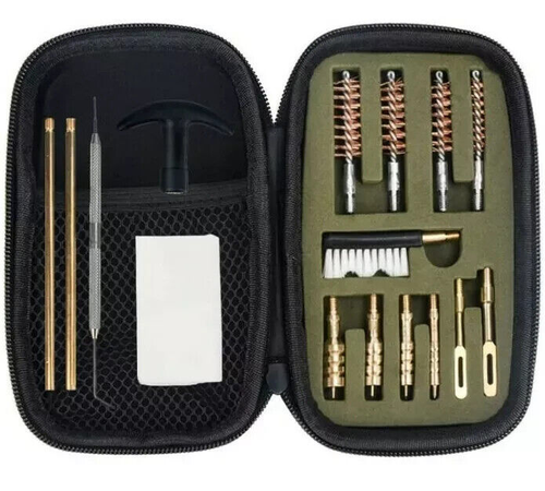 GLORYFIRE Universal Gun Cleaning Kit Hunting Zipper Travel Case Brass ...