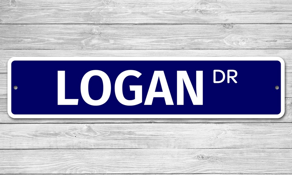 6632 SS Logan 4" x 18" Novelty Street Sign Aluminum | eBay