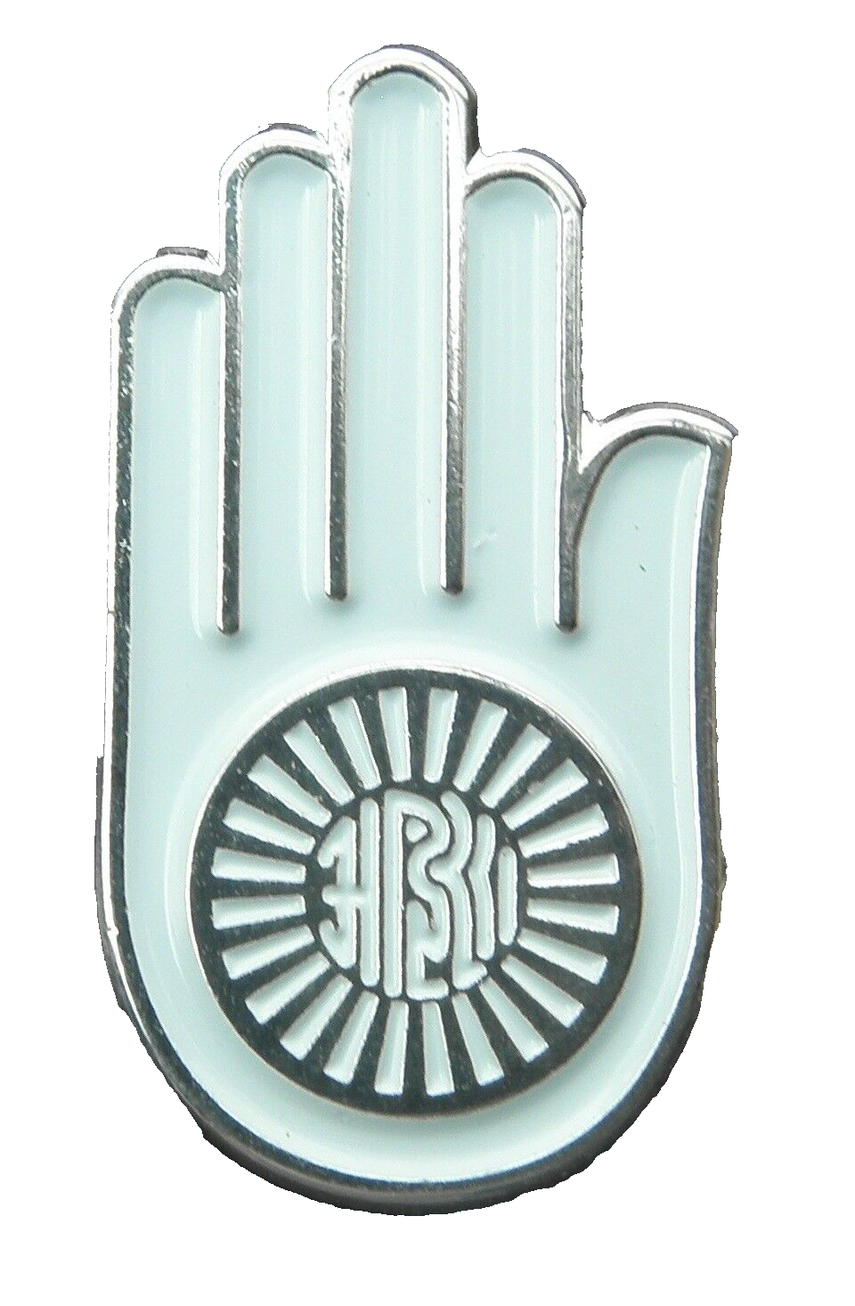 Ahimsa Hand Pin Badge Jainism Jain Vow of ahimsa Brooch | eBay
