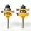 2pc 1/4'' Shank Shaker Bevel Rail & Stile Router Bit Woodworking Cutter ...