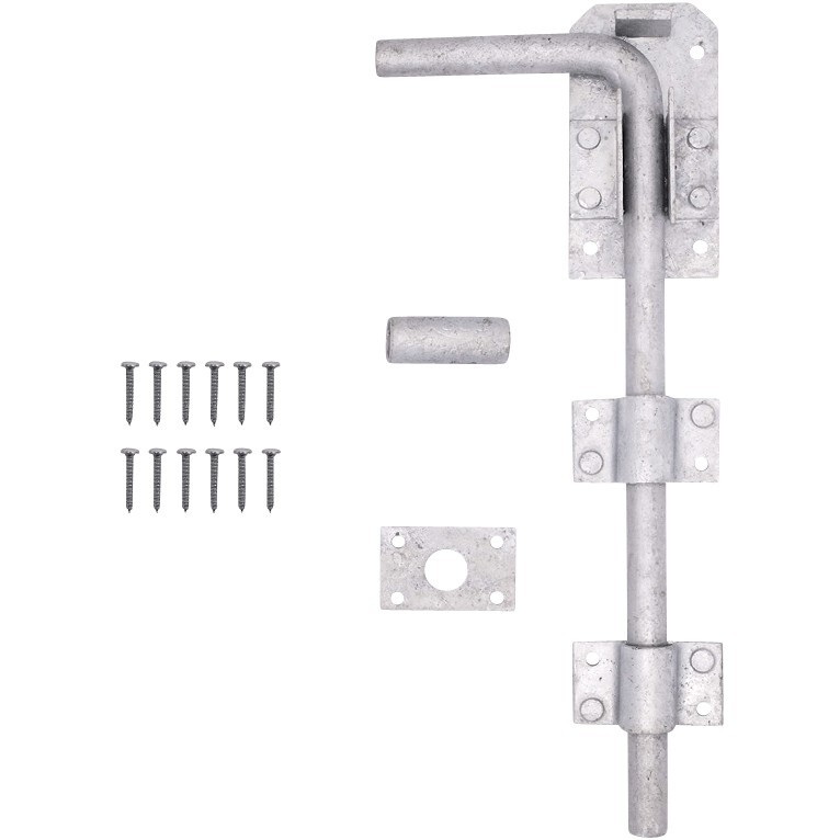Gate Garage Drop Bolt Heavy Duty 12"/18" Drop Down Bolts - Galvanised ...