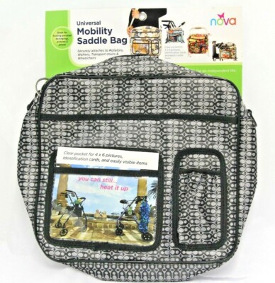 Nova Universal Mobility Saddle Bags for Rollators, Walkers, and ...