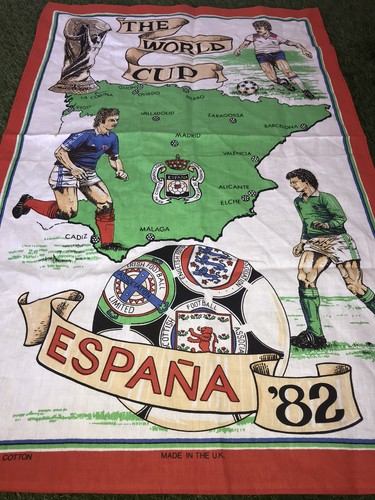 INCREDIBLY RARE Scotland 1982 World Cup Spain Vintage Tea Hand Towel ...