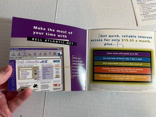 Vintage Bell Atlantic.net Internet Access CD-ROM | eBay