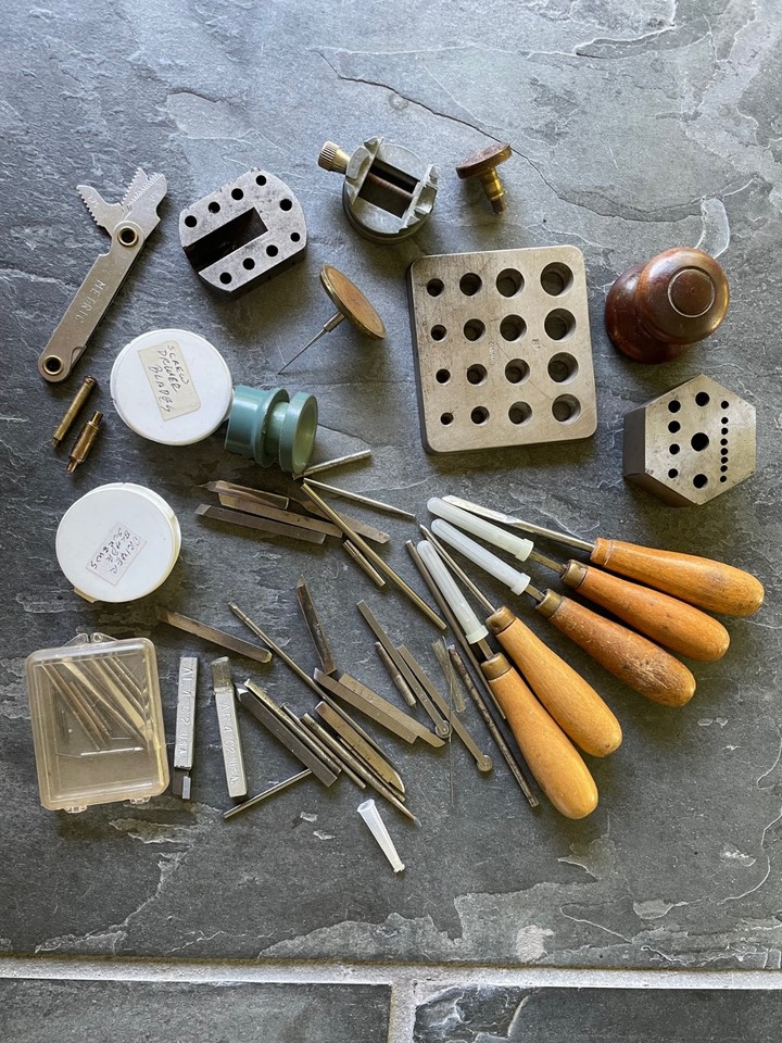Watchmaker Jeweler Precision Tools Lot Estate Custom Collect Block ...