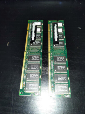 2 IBM 9730 42H2809 USED PAIR RAM STICKS DIMM 32MB 4MX64 13N4649JCC-10T ...
