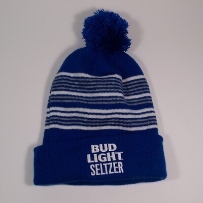 Bud Light Seltzer Blue Knit Cap from Madd Hatter Hoboken | eBay