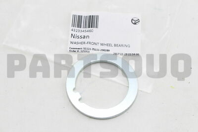 4323345460 Genuine Nissan WASHER-FRONT WHEEL BEARING 43233-45460 | eBay