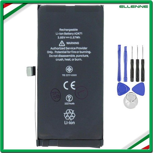 BATTERIA PER IPHONE 12 MINI 2227MAH NUOVA SOST. ORIGINALE + CACCIAVITI ...
