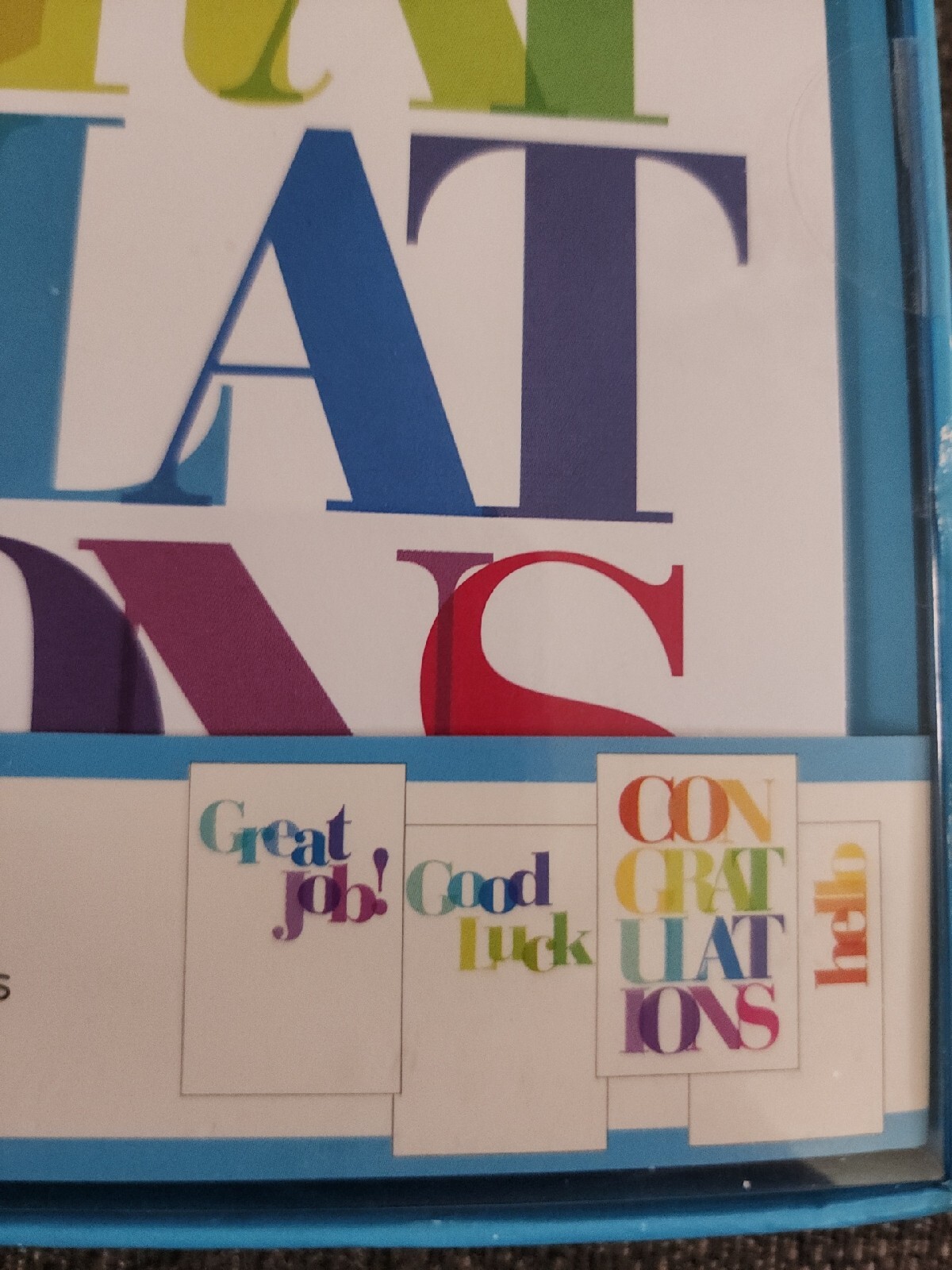 Boxed Blank Note Cards Carlton Cards Congrats Good Luck Great Job Hello ...