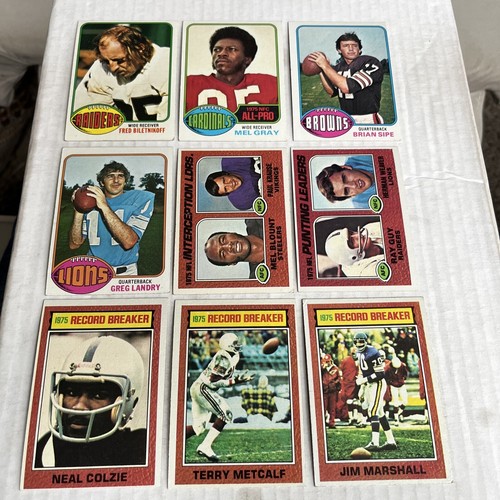 Lot (33) 1976 Topps Football Misc Stars Rookies BILETNIKOFF VG-EX (d3 ...
