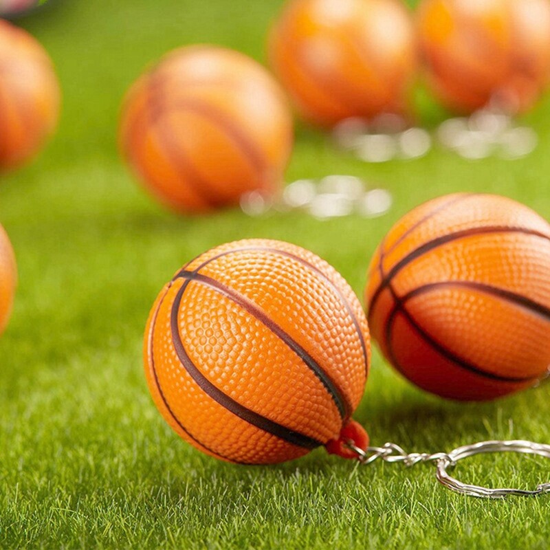 120 Pack Basketball Ball Keychains for Party Favors,Basketball Stress ...