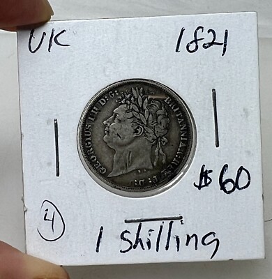 Great Britain 1821 George IV Shilling KM# 679 Silver - 95266 | eBay