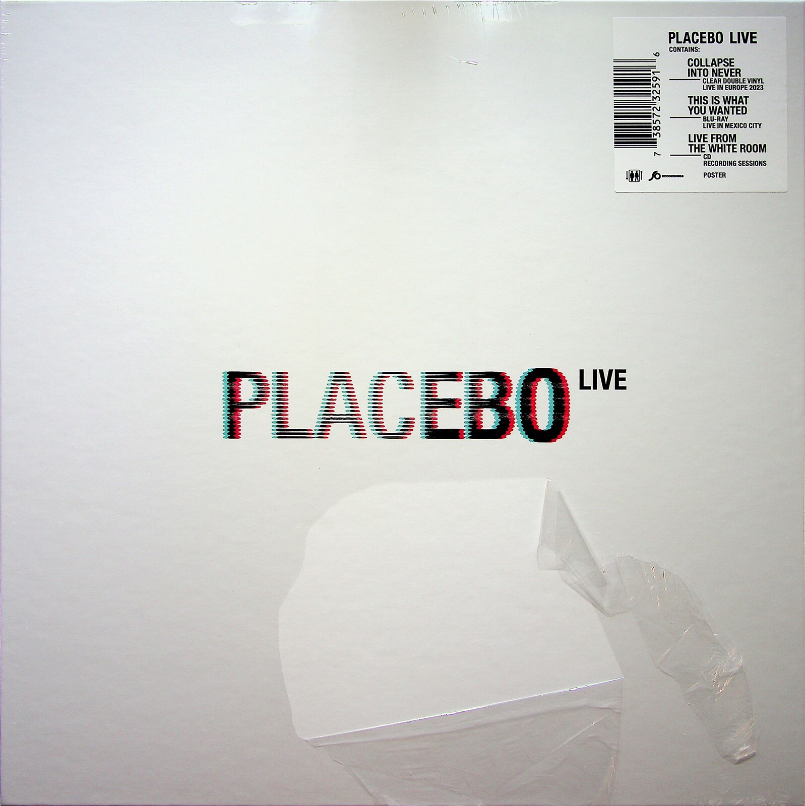 PLACEBO LIVE - Limited Clear Vinyl 2-LP, Blu Ray, CD & Poster BOX SET ...