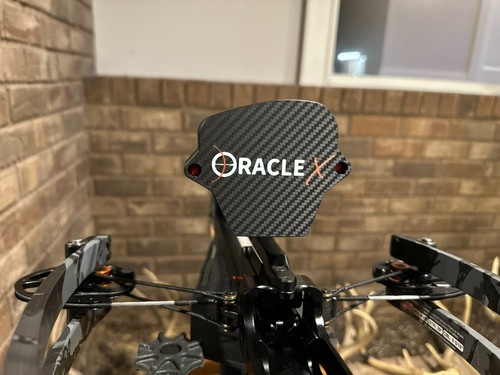 New Black Carbon Fiber Effect Burris Oracle X Scope Caps with Red Shock ...