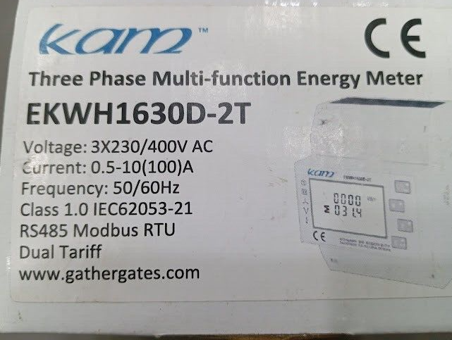 KAM EKWH1630D-2T Three Phase Multi Function Energy Meter | eBay