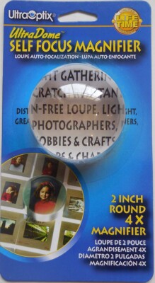 UltraOptix 2 In. Acrylic UltraDome Self Focus Quality Magnifier 4X ...