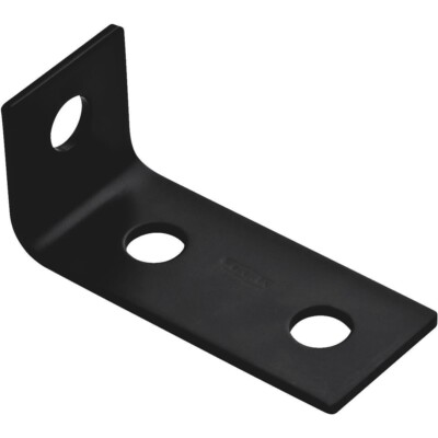 (4pk)National Hardware N351-477 Black Powder Coat Offset Leg Corner ...