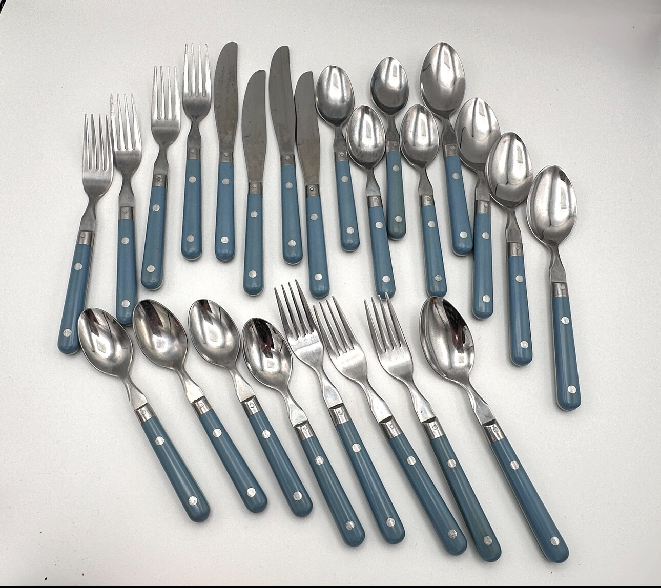 Vintage WF Mardi Gras Blue Stainless Flatware Silverware YOU CHOOSE 4 ...