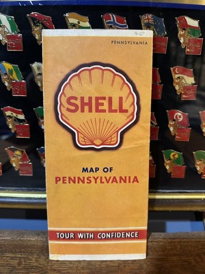 1940 Shell Road Map: Pennsylvania USED | eBay