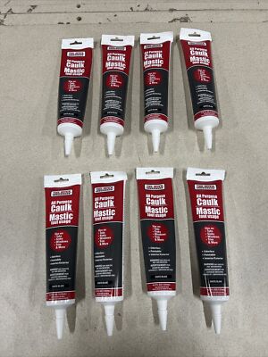4.5oz All Purpose Caulk Mastic Silicone Sealant White Tubs Sinks ...