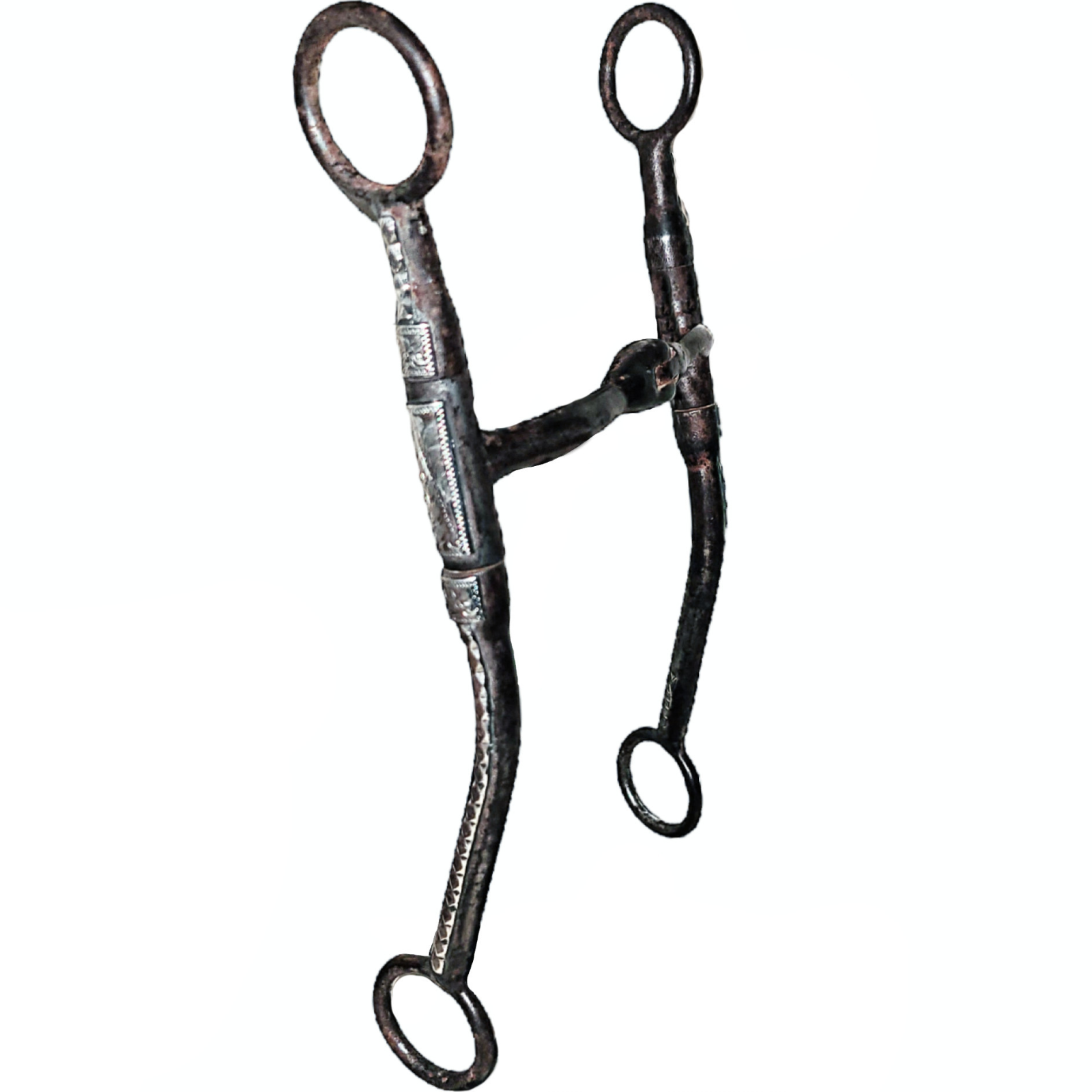 Ray Maheu Mahue Engraved Sterling Silver Dotted Dot Hinged Mouth ...