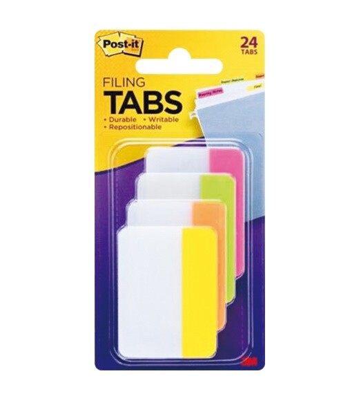 [3M] 686-PLOY Post-It Filing Tabs Durable/ Writable 24 Tabs (Select) | eBay