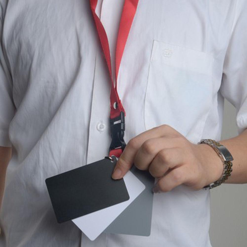 Digital Camera 3in1 Pocket-Size White Black Grey Balance Cards Neck ...