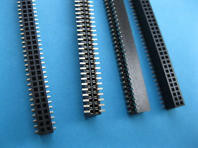 12 pcs Gold SMT SMD 1.27mm 2x40 80pin Breakable Female Pin Header ...