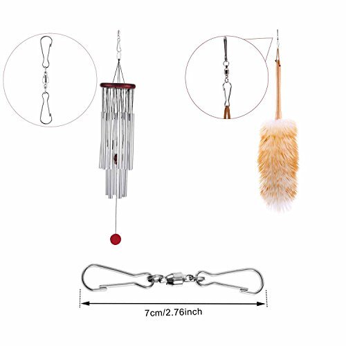 20Pcs Spinning Dual Clip Swivels Hanger Hooks for Hanging Wind Spinners ...