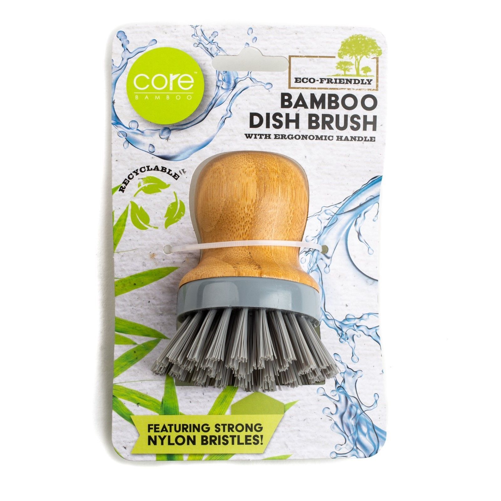 Core Bamboo Dish Washing Palm Brush with Ergonomic Handle | eBay