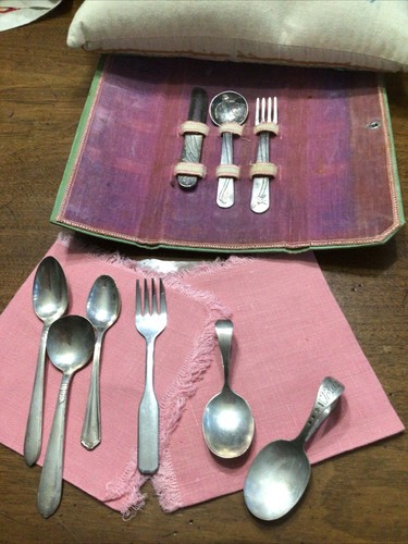 3 Pc Child's Animal Flatware Set in Case Mixed Baby Spoon Forks | eBay