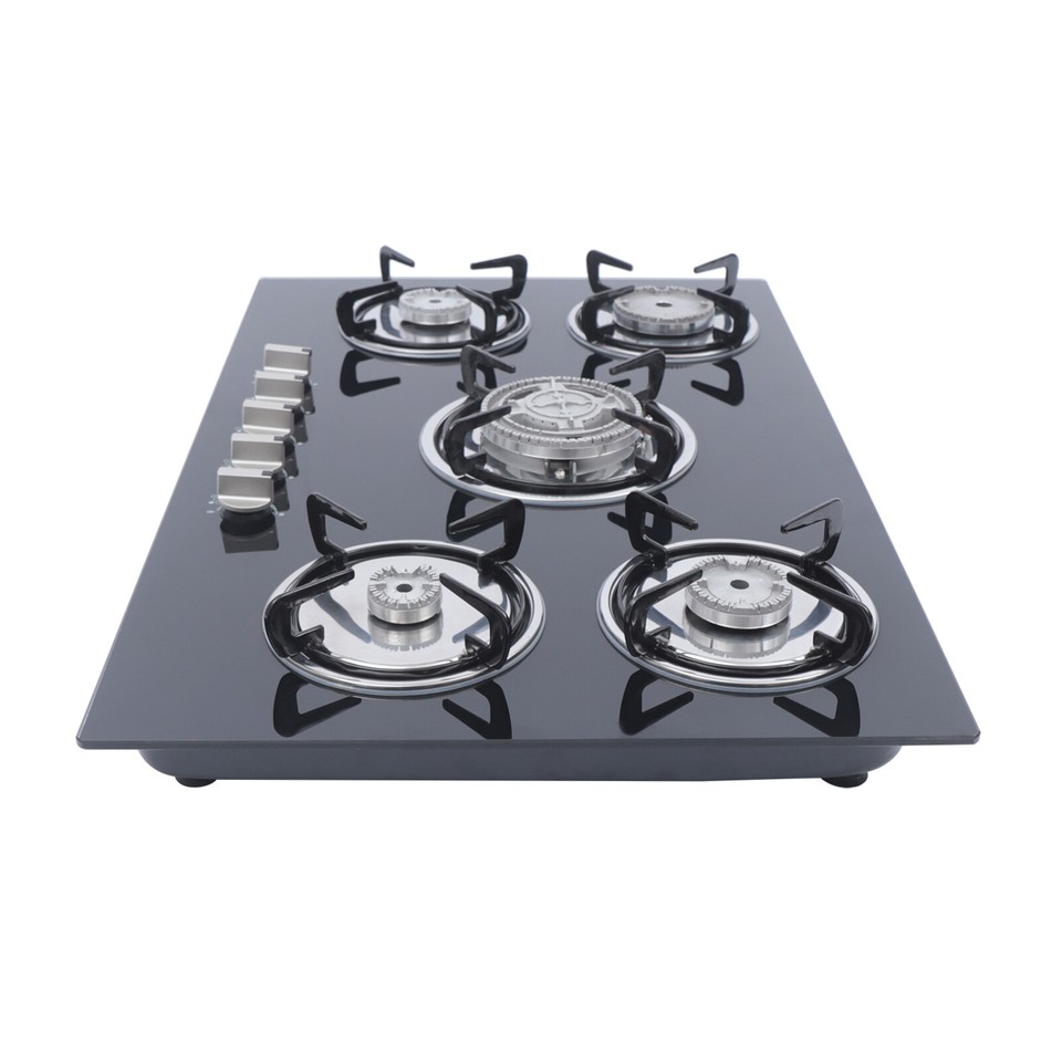 30" Stove Top Gas Cooktop Burner Kitchen Cooking LPG /Propane with 5 ...