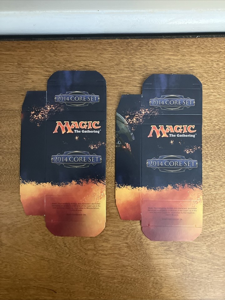 Magic The Gathering 2014 Core Set Cardboard Fat Pack Bundle Deck Box ...