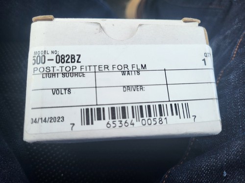 Atlas Lighting 500-082BZ Post Top Fitter-New | eBay