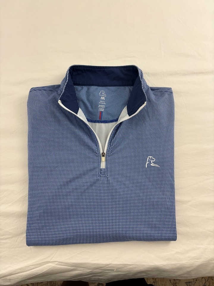 Rhoback The Canine Q-Zip Men's Sz. Medium Golf Performance 1/4 Zip ...