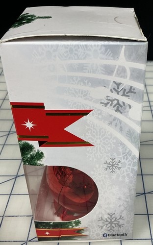 The Jingle Ball Red Bluetooth Wireless Speaker Christmas Tree Ornament ...