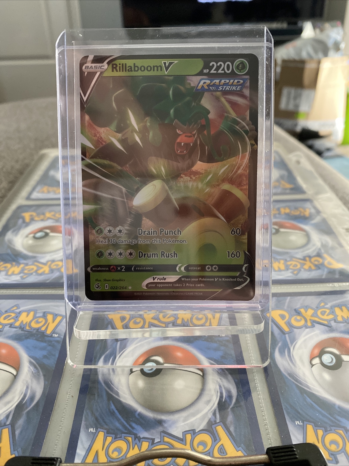 Pokémon TCG Rillaboom V Fusion Strike 022/264 Holo Ultra Rare | eBay