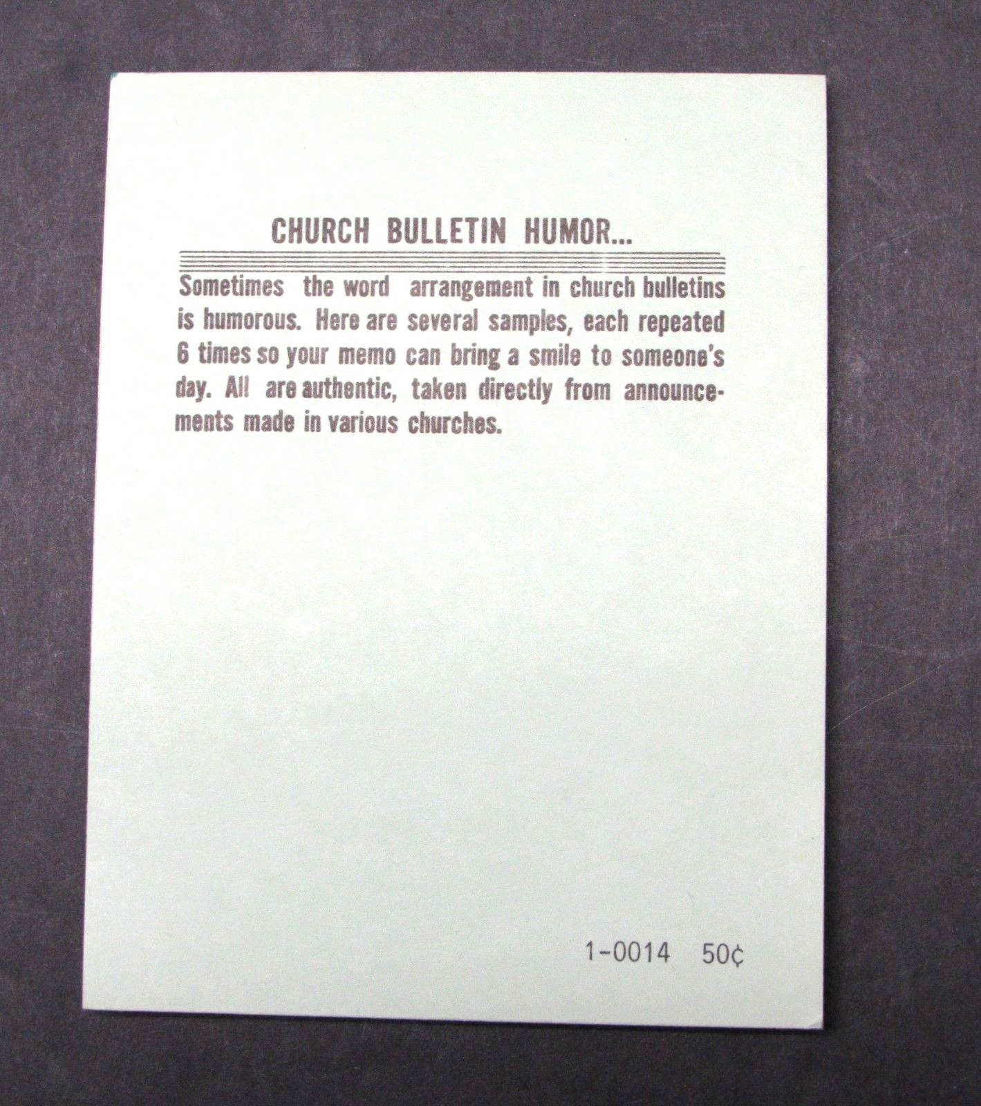 Funny Church Bulletins