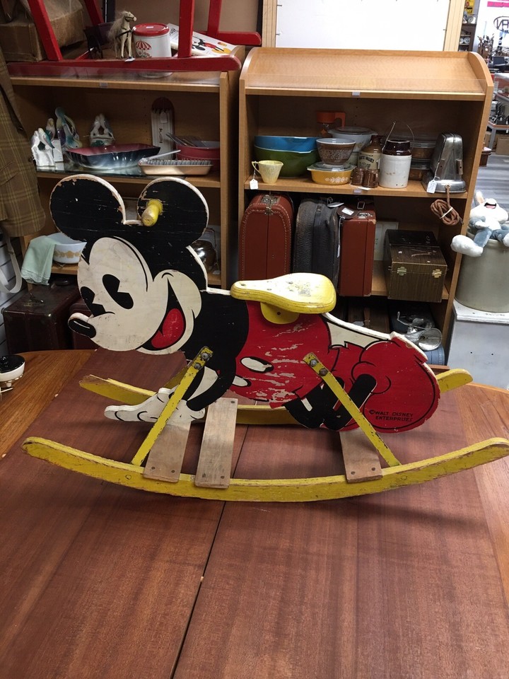 1930s Mickey Mouse Rocker Mengel Playthings Walt Disney Enterprises ...