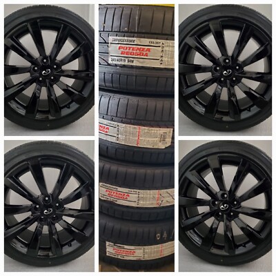 NEW Tires + Original OEM 19" Infiniti Q60 S Q50 Q40 Wheels Black Rims ...