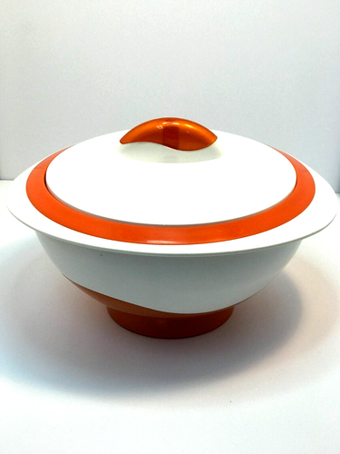 Tokyo Plast Thermo Insulated Bowl with lid Orange and White Sci-Fi ...