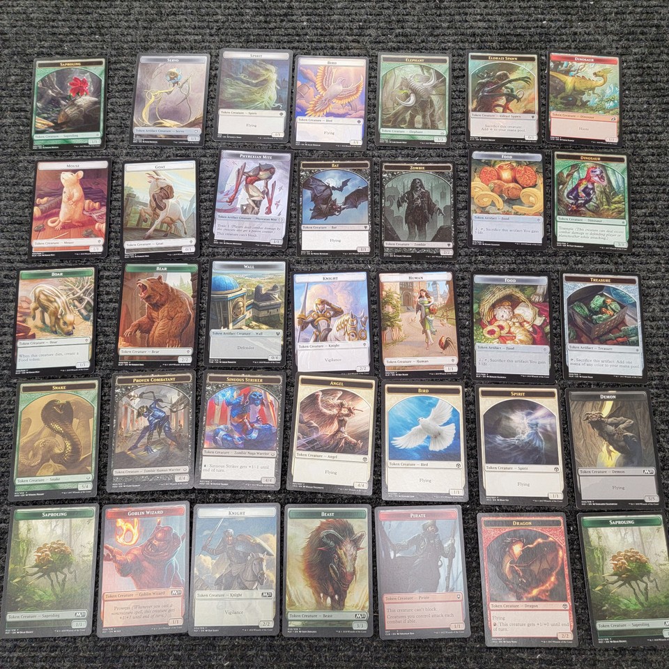 4000 Magic the Gathering Tokens Lot - MTG Token - Dragon Angel Zombie ...