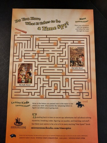 TIMESPIES Mirrorstone Books Children's Fantasy Maze Game ~ Comic Page ...