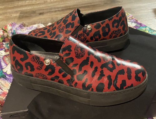 Versace Versus Leopard leather Print Platform sneaker/Multi/38 | eBay