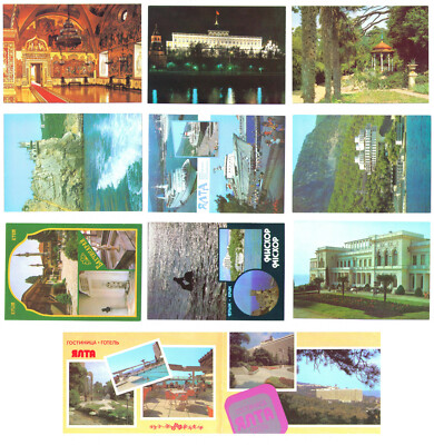 Lot of 10 VINTAGE USSR SOVIET NEW FULL COLOR RUSSIAN POSTCARDS from ...