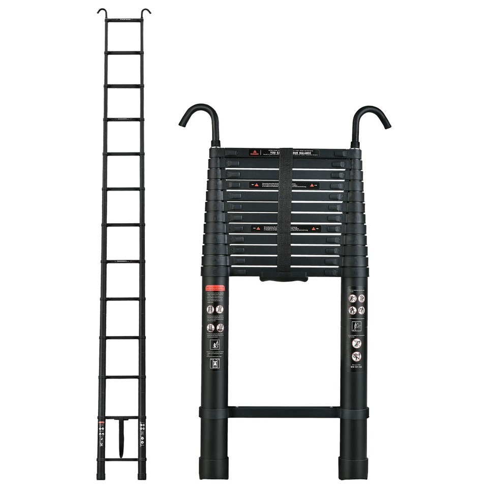 16.4ft Telescoping Ladder Tall 5.0m Ladder Folding Retractable Ladder ...