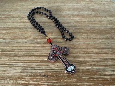 Orthodox Crucifix Cross - Copper Tone Red | eBay